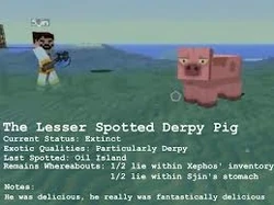 Derpy Minecraft Pig
