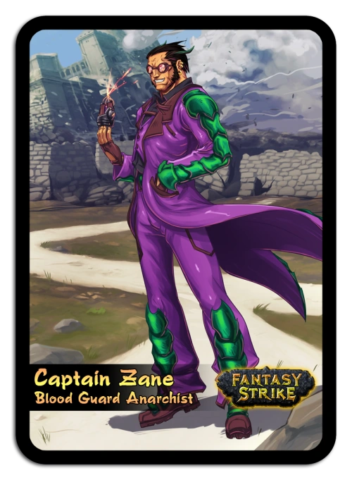 Captain Zane, Blood Guard Anarchist | Yomi: Fighting Card Game Wiki ...