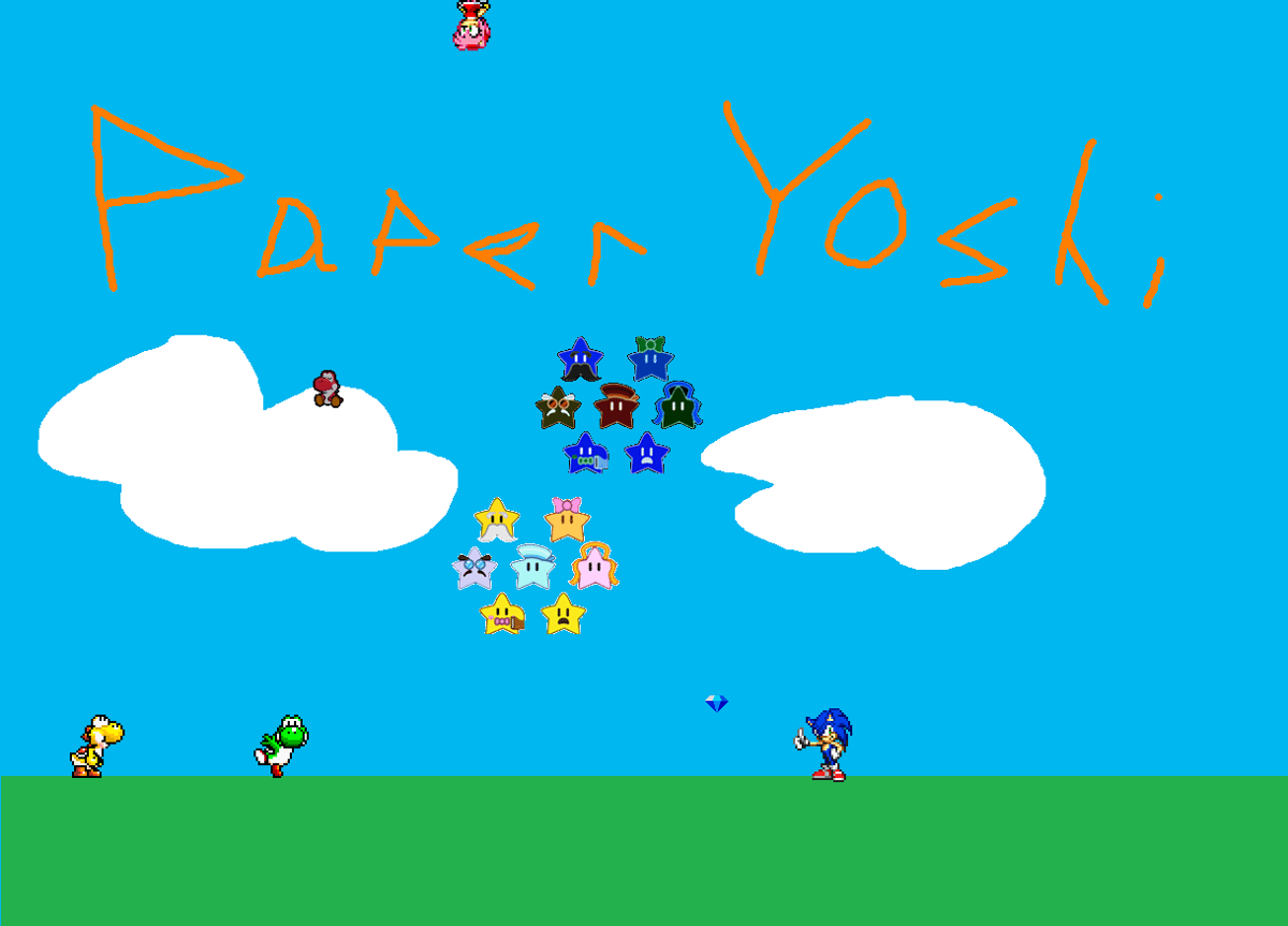 Paper Yoshi: Stars' request | Yonicstudios 3.0 Wiki | Fandom