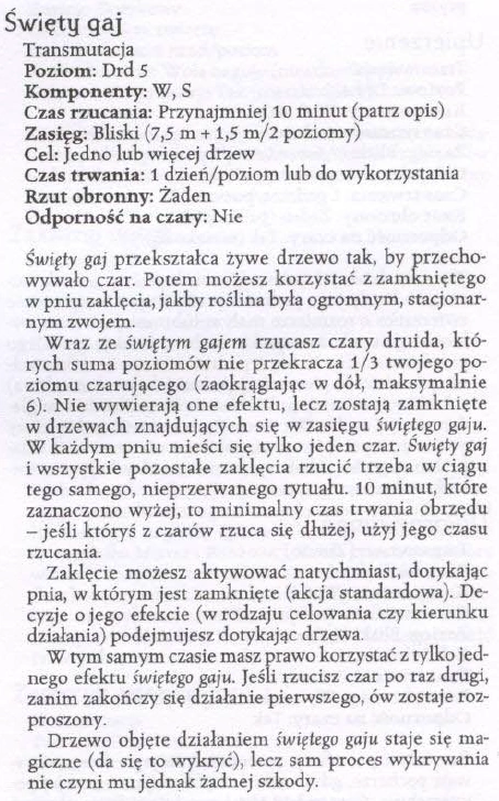 Święty gaj | DnD Info Wikia | Fandom