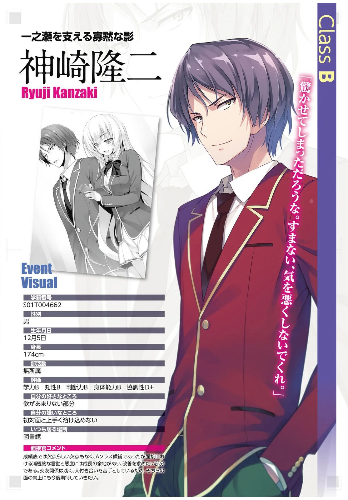 Ryūji Kanzaki/Hình ảnh | You-Zitsu Wiki Việt Nam | Fandom