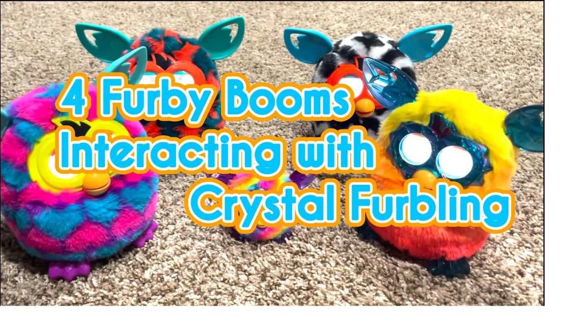 4 Furby Booms Interacting with Crystal Furbling | Youtube Videos Wiki ...
