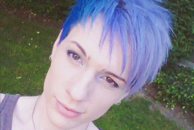 Destery Moore Blue Hair