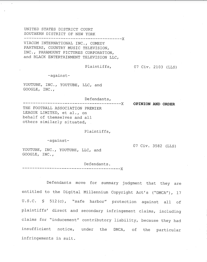 Viacom v. YouTube | Wikitubia | Fandom