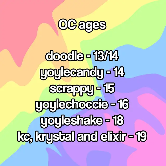 OC Ages | Yoylecakej Wiki | Fandom