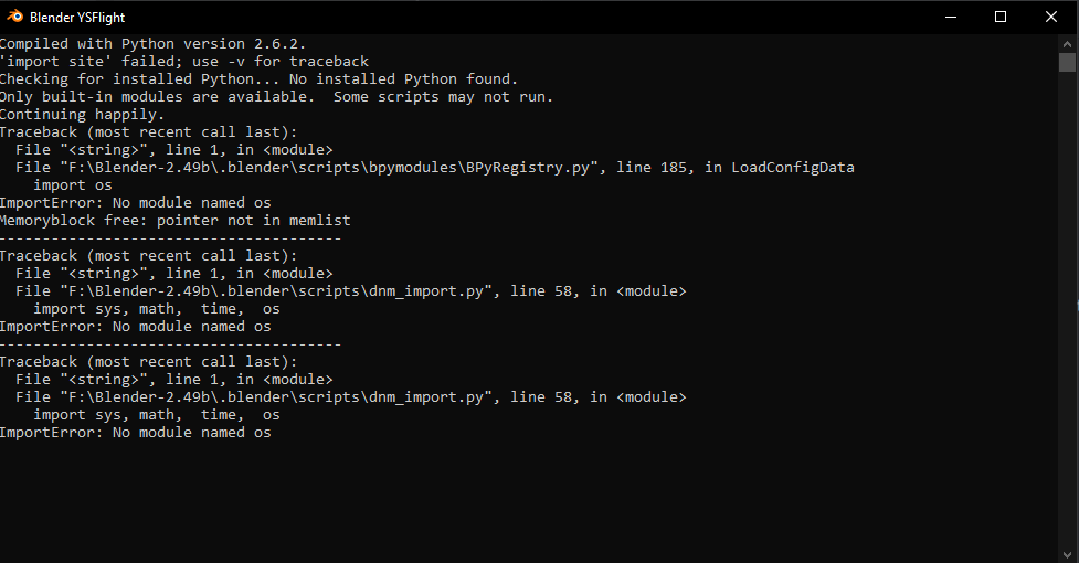 Installing YSFS Blender | YS Flight Sim Wiki | Fandom