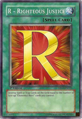R - Righteous Justice | Ю-Ги-О! TCG Wiki | Fandom
