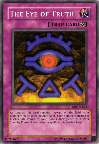 The Eye of Truth | Ю-Ги-О! TCG Wiki | Fandom