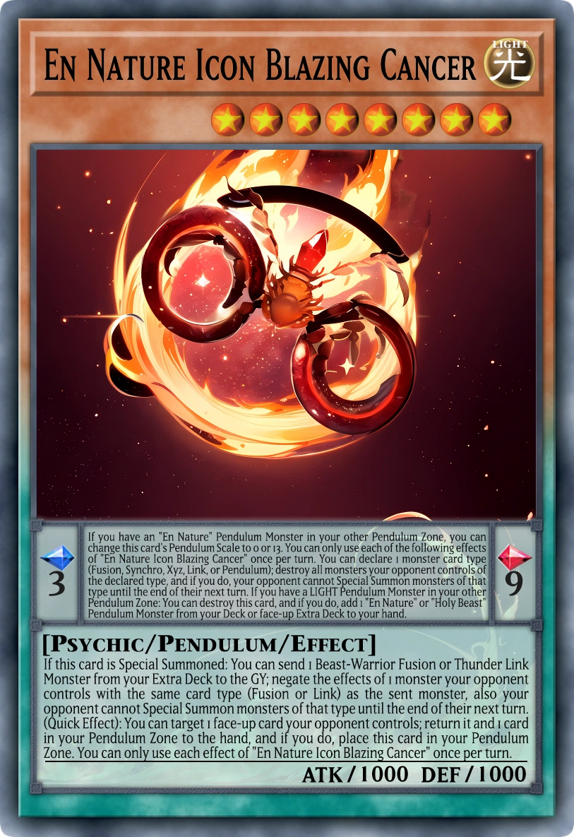 En Nature Icon Blazing Cancer | Yu-Gi-Oh! ARC-V Shattered Soul Wiki ...