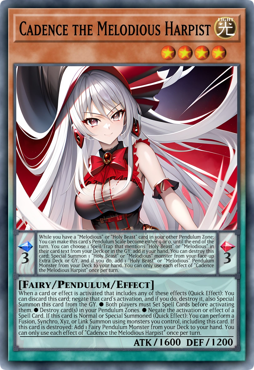 Cadence the Melodious Harpist | Yu-Gi-Oh! ARC-V Shattered Soul Wiki | Fandom