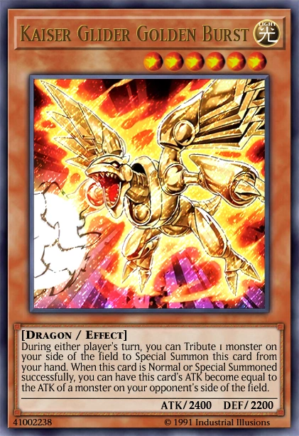 Kaiser Glider Golden Burst | Yu-Gi-Oh! Duel Academy Wiki | Fandom