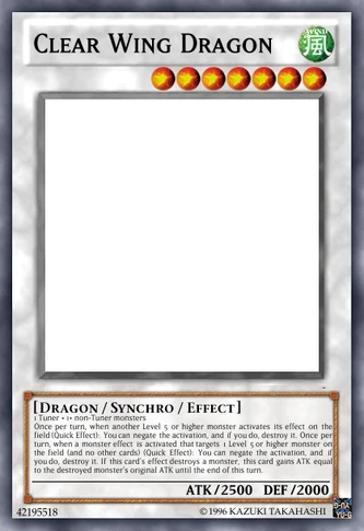 Clear Wing Dragon | Yu-Gi-Oh Fanon Wikia | Fandom