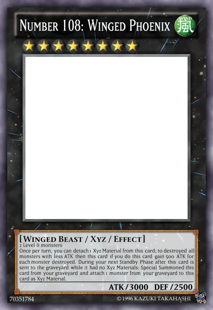 Number 108: Winged Phoenix | Yu-Gi-Oh Fanon Wikia | Fandom
