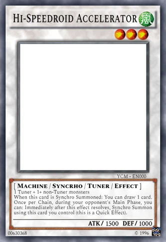 Hi-Speedroid Accelerator | Yu-Gi-Oh Fanon Wikia | Fandom