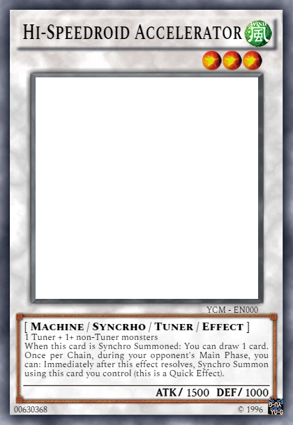 Hi-Speedroid Accelerator | Yu-Gi-Oh Fanon Wikia | Fandom