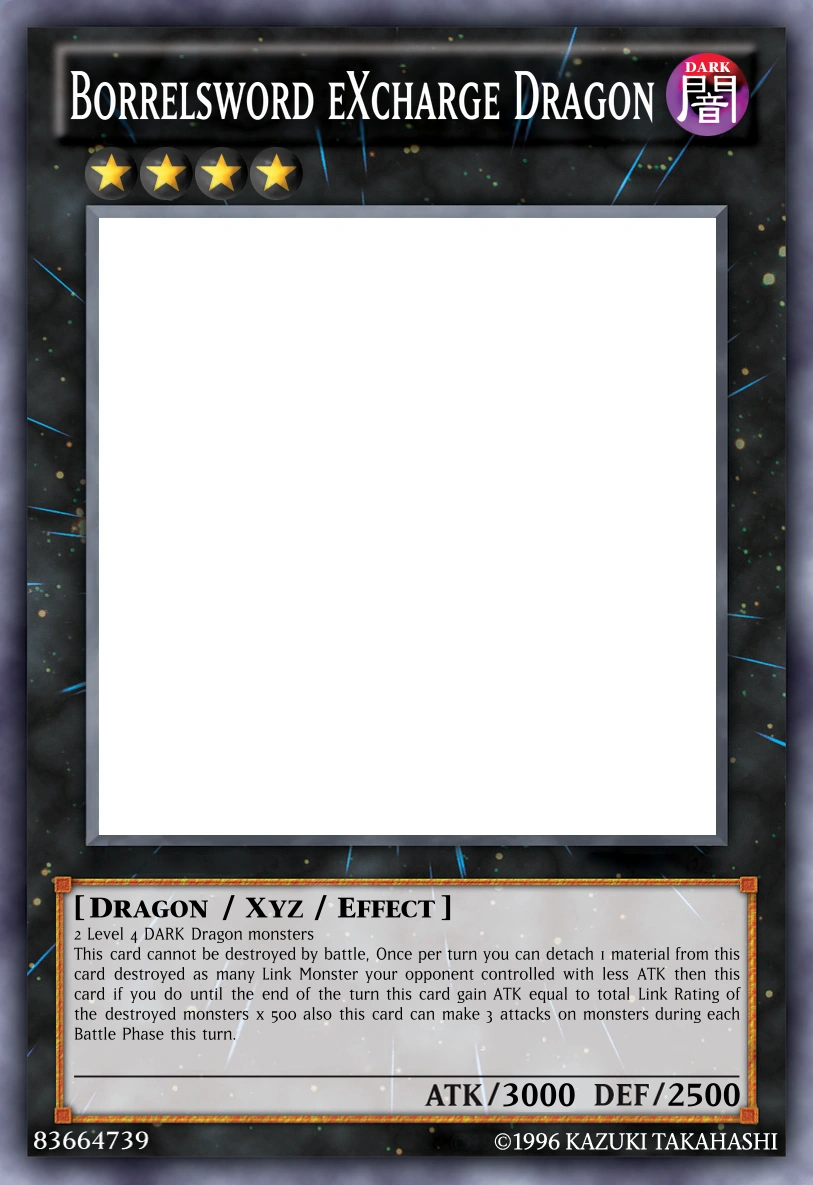 Borrelsword eXcharge Dragon | Yu-Gi-Oh Fanon Wikia | Fandom