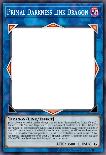 Primal Darkness Link Dragon | Yu-Gi-Oh Fanon Wikia | Fandom
