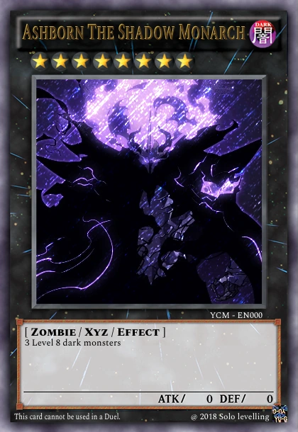 Ashborn The Shadow Monarch | Yu-Gi-Oh Fanon Wikia | Fandom