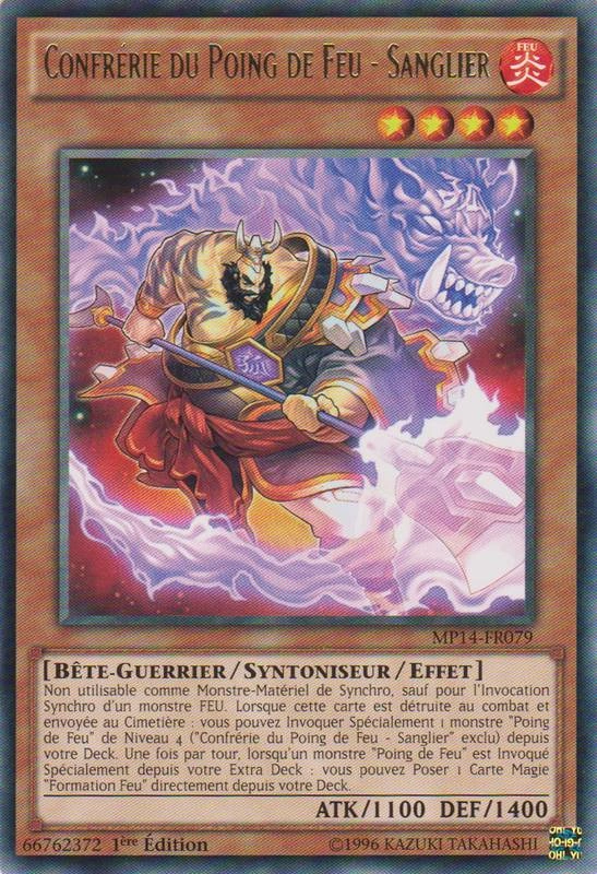 Confrérie du Poing de Feu - Sanglier | Wiki Yu-Gi-Oh! | Fandom