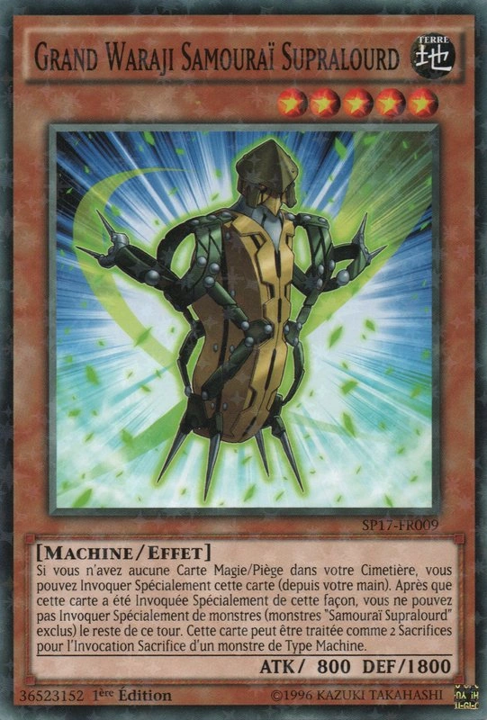 Grand Waraji Samouraï Supralourd | Wiki Yu-Gi-Oh! | Fandom