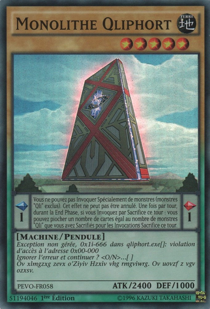 Monolithe Qliphort | Wiki Yu-Gi-Oh! | Fandom