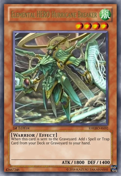 Elemental HERO Hurricane Breaker | Yu-Gi-Oh Revolution Fanon Wiki | Fandom