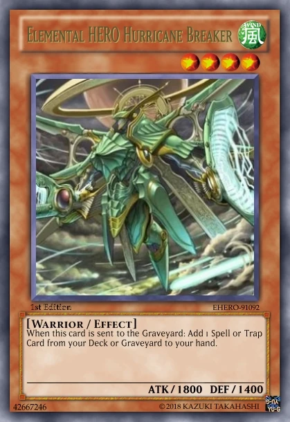 Elemental HERO Hurricane Breaker | Yu-Gi-Oh Revolution Fanon Wiki | Fandom