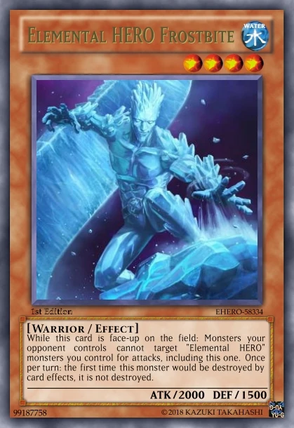Elemental HERO Frostbite | Yu-Gi-Oh Revolution Fanon Wiki | Fandom