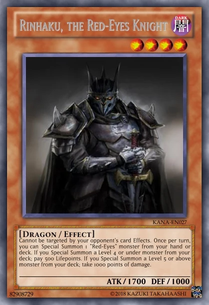 Rinhaku, the Red-Eyes Knight | Yu-Gi-Oh Revolution Fanon Wiki | Fandom