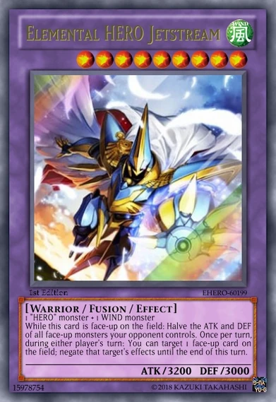 Elemental HERO Jetstream | Yu-Gi-Oh Revolution Fanon Wiki | Fandom