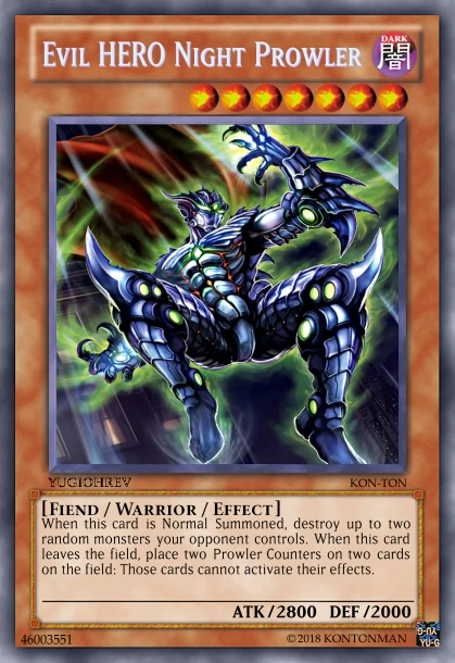 Evil HERO Night Prowler | Yu-Gi-Oh Revolution Fanon Wiki | Fandom