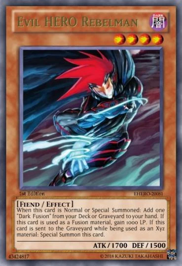 Evil HERO Rebelman | Yu-Gi-Oh Revolution Fanon Wiki | Fandom