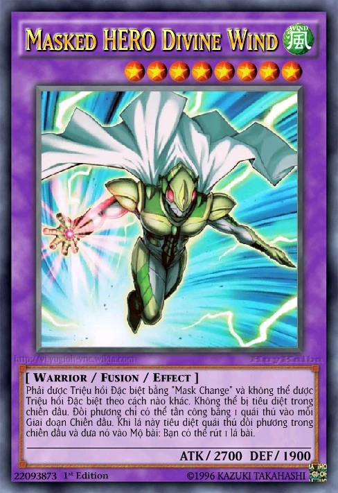 Masked HERO Divine Wind | Wikia Yu-Gi-Oh! Bài Tiếng Việt | Fandom