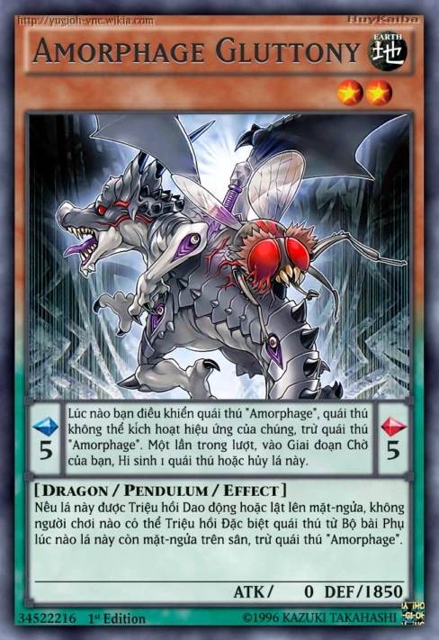 Amorphage Gluttony | Wikia Yu-Gi-Oh! Bài Tiếng Việt | Fandom