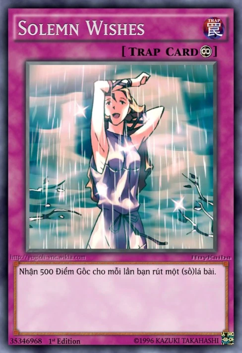 Solemn Wishes | Wikia Yu-Gi-Oh! Bài Tiếng Việt | Fandom