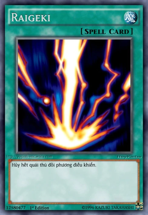 Raigeki | Wikia Yu-Gi-Oh! Bài Tiếng Việt | Fandom