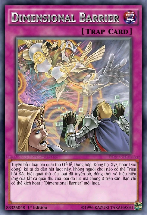 Dimensional Barrier | Wikia Yu-Gi-Oh! Bài Tiếng Việt | Fandom