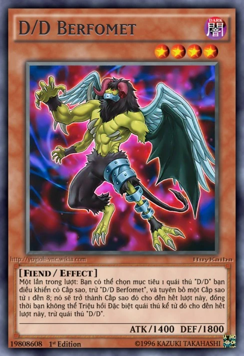D/D Berfomet | Wikia Yu-Gi-Oh! Bài Tiếng Việt | Fandom