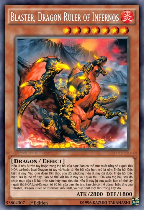 Blaster, Dragon Ruler of Infernos | Wikia Yu-Gi-Oh! Bài Tiếng Việt | Fandom