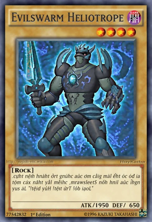 Evilswarm Heliotrope | Wikia Yu-Gi-Oh! Bài Tiếng Việt | Fandom