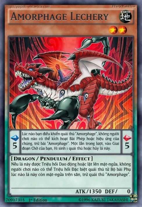 Amorphage Lechery | Wikia Yu-Gi-Oh! Bài Tiếng Việt | Fandom