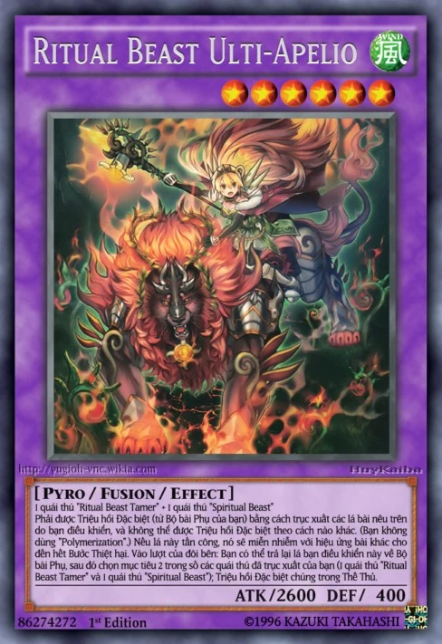 Ritual Beast Ulti-Apelio | Wikia Yu-Gi-Oh! Bài Tiếng Việt | Fandom