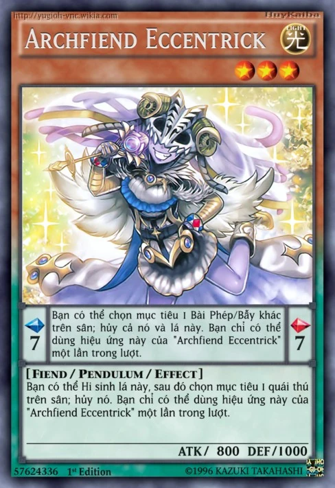 Archfiend Eccentrick | Wikia Yu-Gi-Oh! Bài Tiếng Việt | Fandom