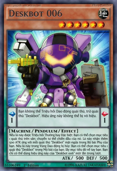 Deskbot 006 | Wikia Yu-Gi-Oh! Bài Tiếng Việt | Fandom