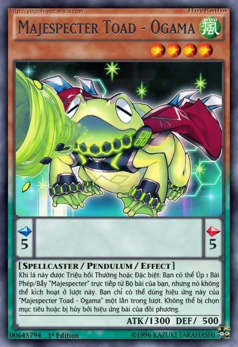 Majespecter Toad - Ogama | Wikia Yu-Gi-Oh! Bài Tiếng Việt | Fandom