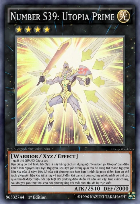 Number S39: Utopia Prime | Wikia Yu-Gi-Oh! Bài Tiếng Việt | Fandom