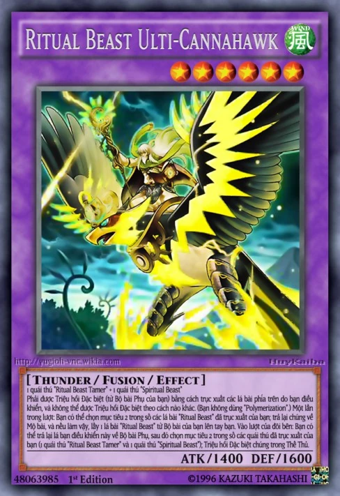 Ritual Beast Ulti-Cannahawk | Wikia Yu-Gi-Oh! Bài Tiếng Việt | Fandom