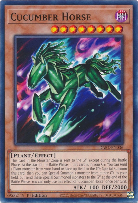 Cucumber Horse | Yu-Gi-Oh! Wiki | Fandom
