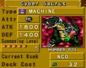 Card Gallery:Cyber Saurus | Yu-Gi-Oh! Wiki | Fandom