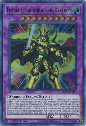 Timaeus the Knight of Destiny | Yu-Gi-Oh! Wiki | Fandom